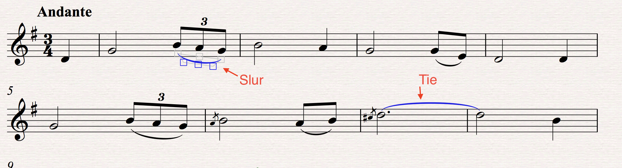 Entering Ties and Slurs in Finale and Sibelius (they are not the same ...